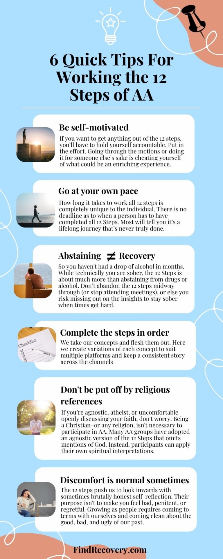 Quick Tips For Working the 12 Steps of AA [LIST] - Find Recovery